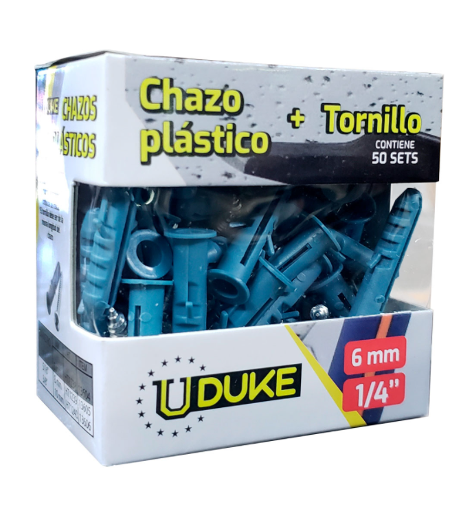 Chazo Plastico con Tornillo Uduke | FERRETITO